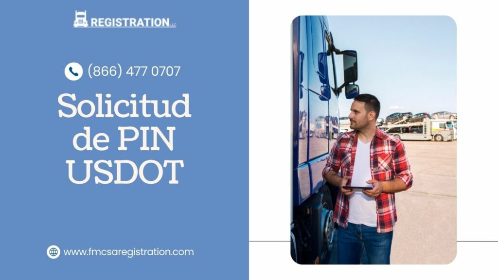 Solicitud de PIN USDOT - fmcsaregistro